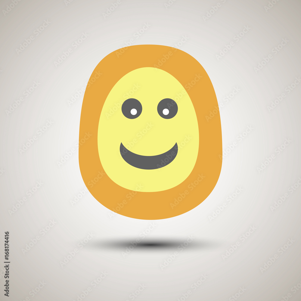 Creative emoji smiley face smiling, happy and cool. Happy emoticon for ...