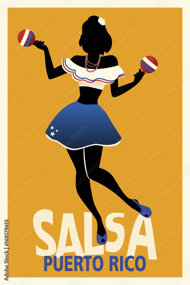 Bandera De Puerto Rican Flag Maracas - Professional Salsa Style Rawhide ...