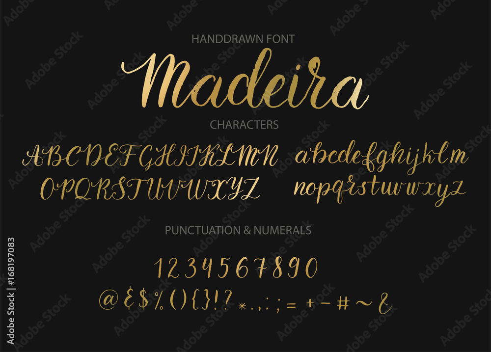 Handdrawn Vector Script font. Brush style textured calligraphy cursive ...