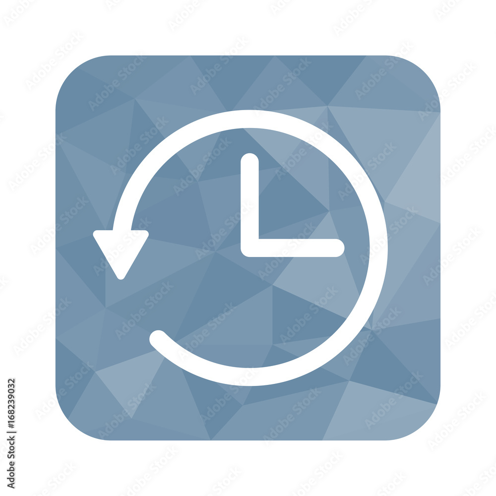 Vecteur Stock Low Poly Button - ablaufende Zeit | Adobe Stock