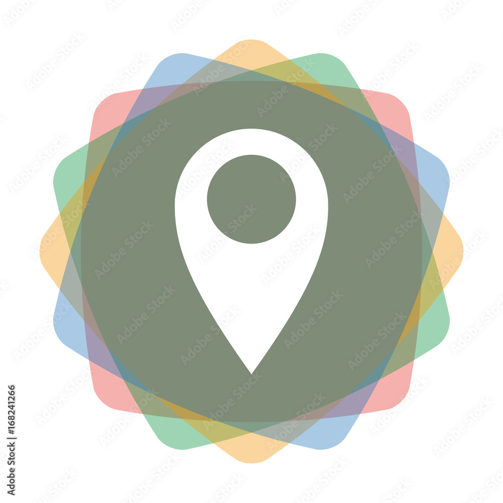 App Icon farbig Standort Stock-Vektorgrafik | Adobe Stock