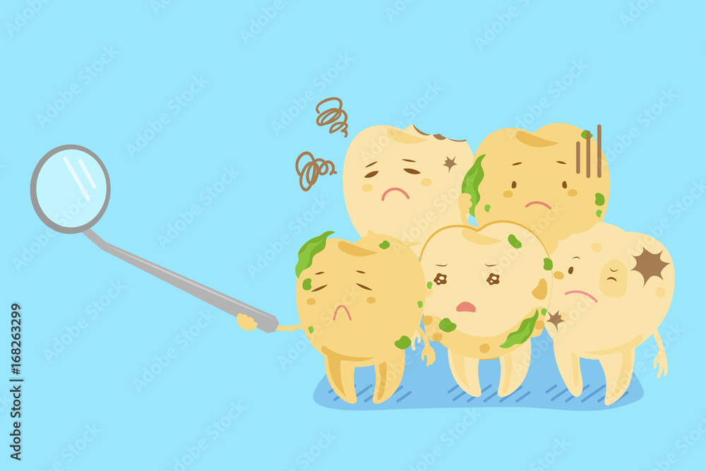cartoon tooth decay Stock Vector | Adobe Stock