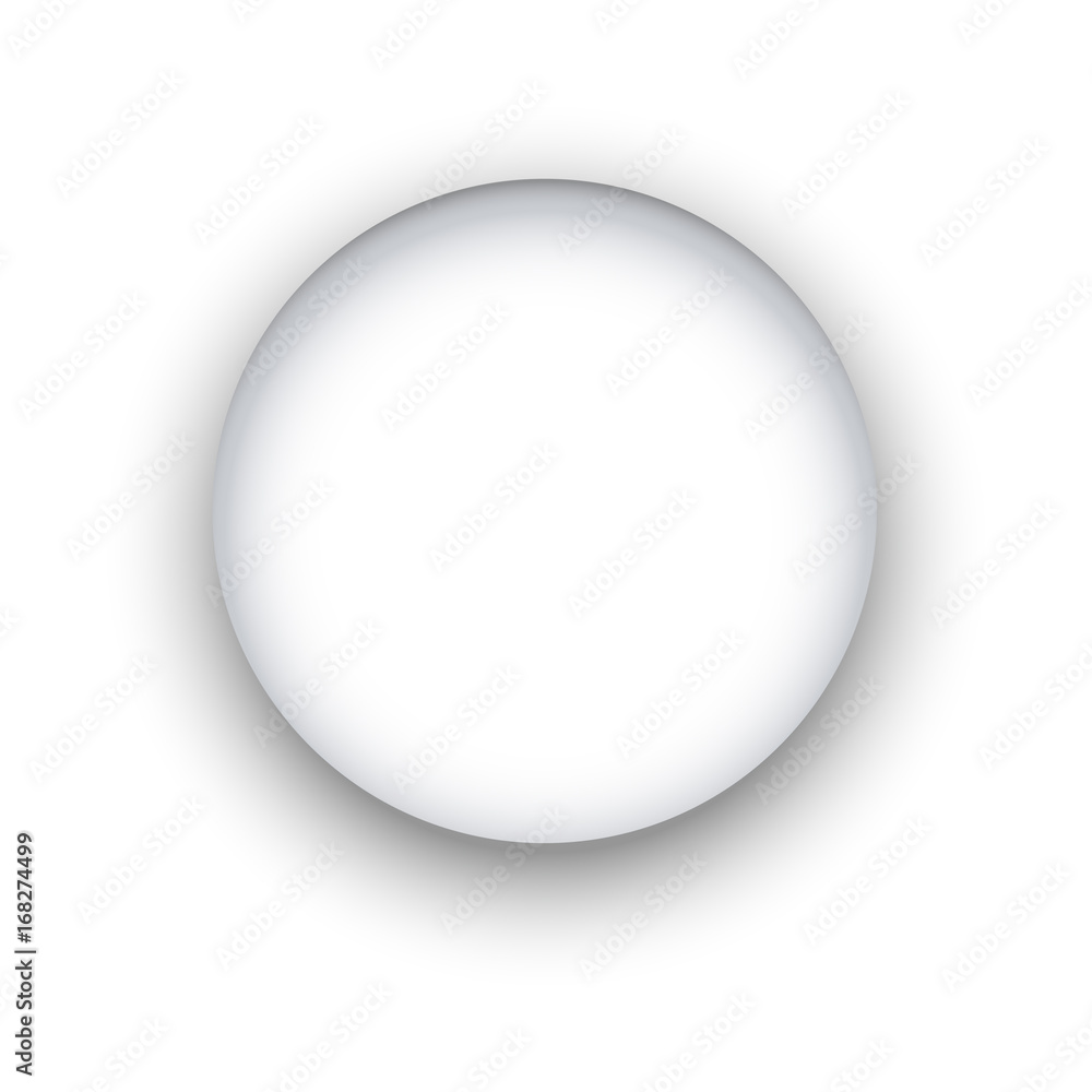 Circle with shadow. Abstract background in black and white. Round white ...