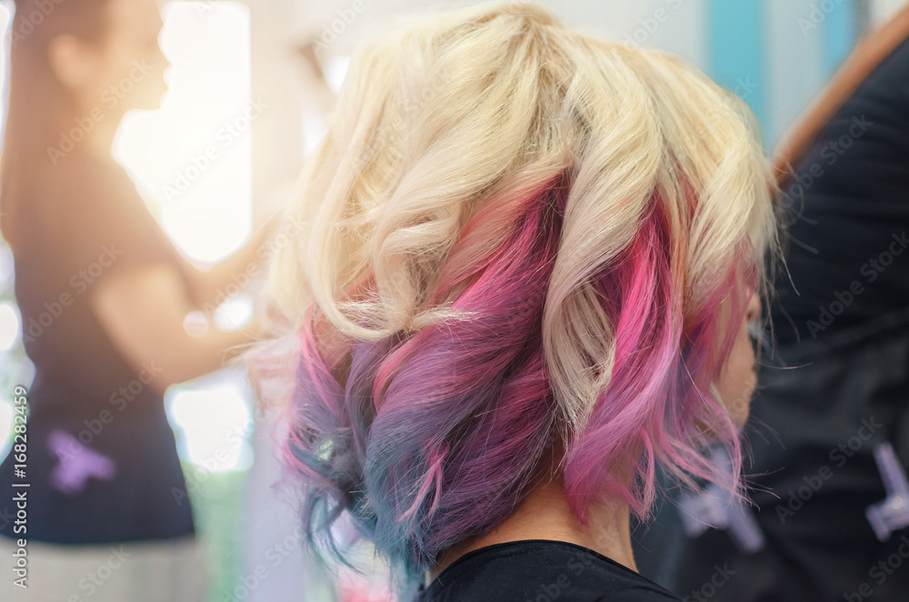 Finished unicorn haircut Stock Photo | Adobe Stock