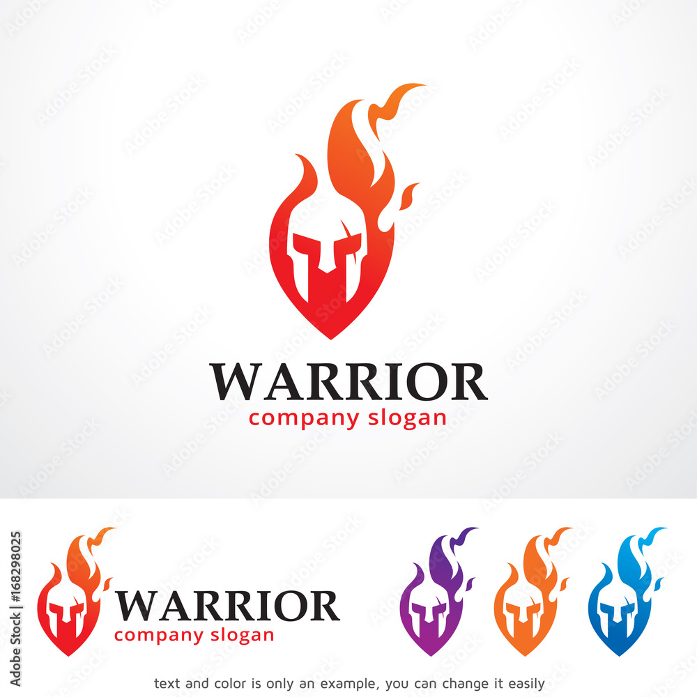 Warrior Logo Template Design Vector, Emblem, Design Concept, Creative ...