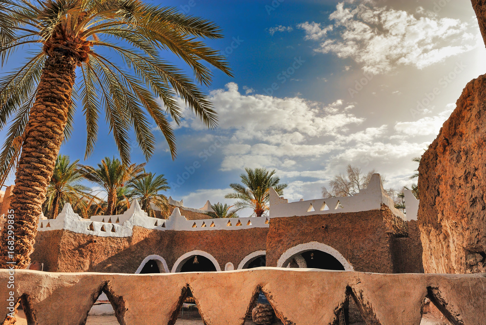 Ghadames, ancient berber city, Libya, UNESCO wold heritage site. The ...