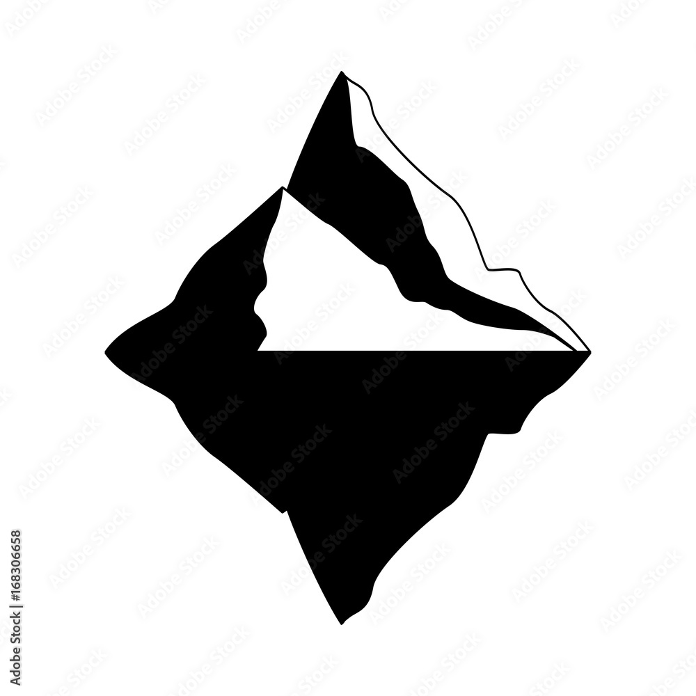 Iceberg vector icon isolated on white background. Ice berg vector icon ...
