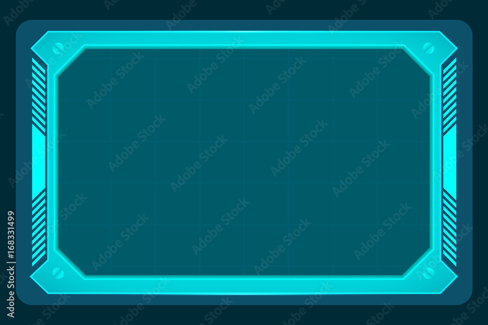 Technology frame vector illustration Stock Vector | Adobe Stock