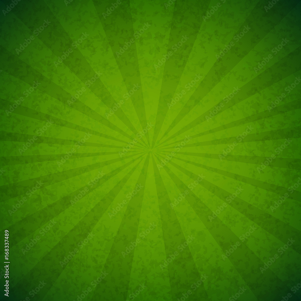 Green Burst Poster Stock Vector | Adobe Stock