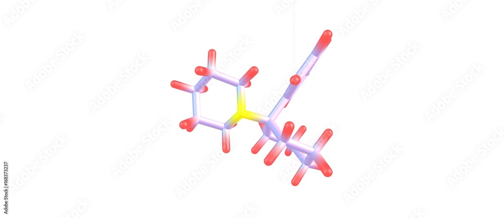 Phencyclidine molecular structure isolated on white Stock Illustration ...
