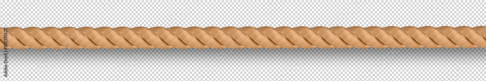 Vector realistic isolated rope for decoration and covering on the ...