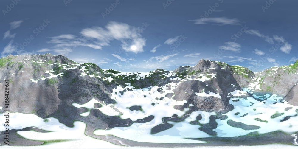 HDRI, environment map, Round panorama, spherical panorama, equidistant ...
