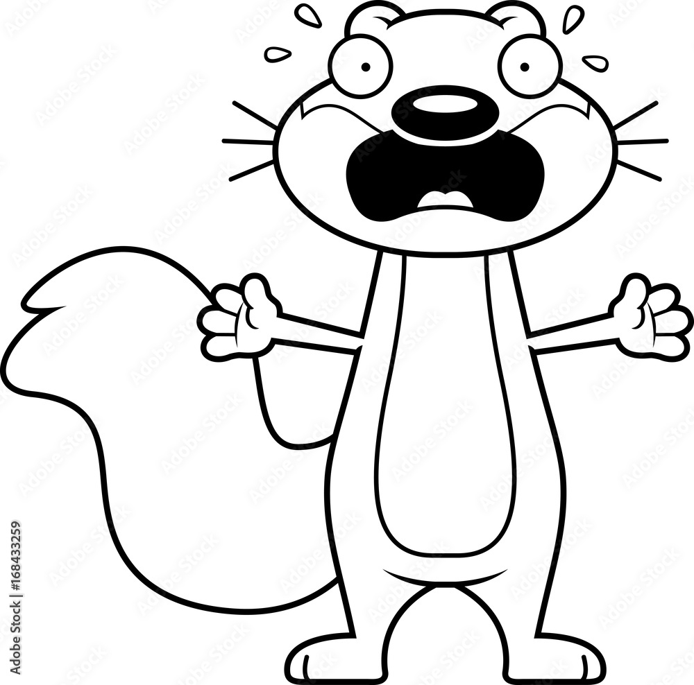 Scary Squirrel Cartoon