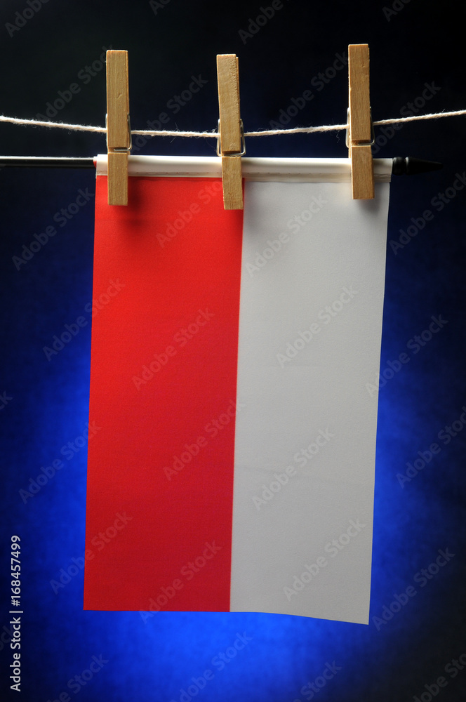 Stockfoto Flaga Rzeczypospolitej Polskiej Flag Bandera de of Poland ...