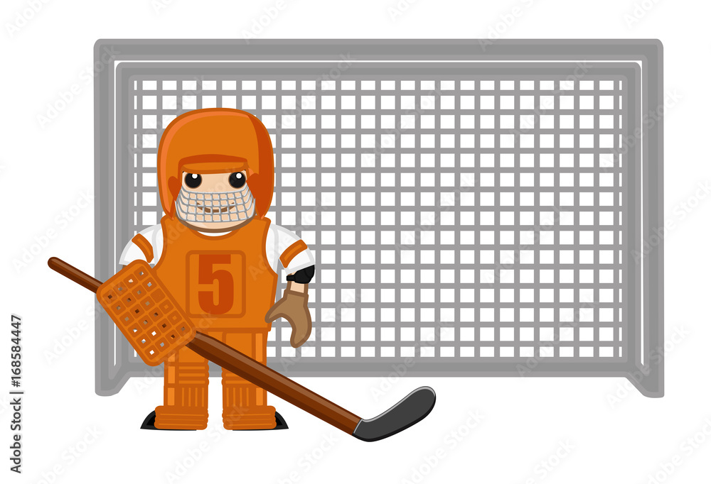 Hockey Goalie Cartoon