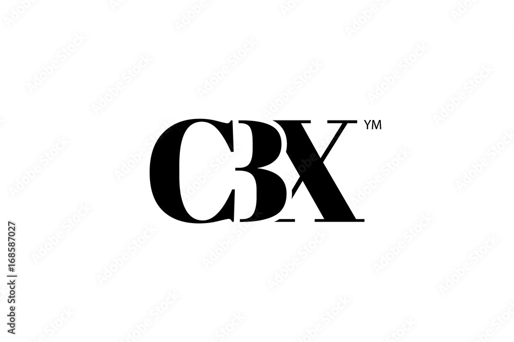 Cbx Logo Branding Letter Vector Graphic Design Useful As App Icon