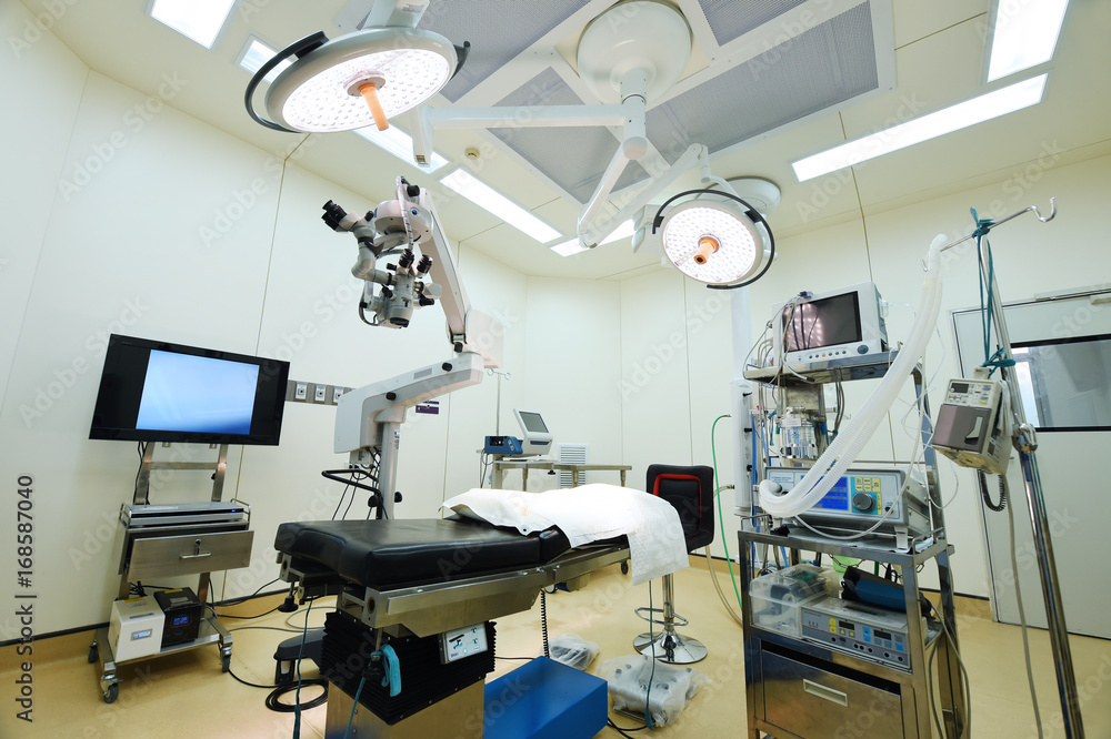 equipment and medical devices in modern operating room Stock Photo ...