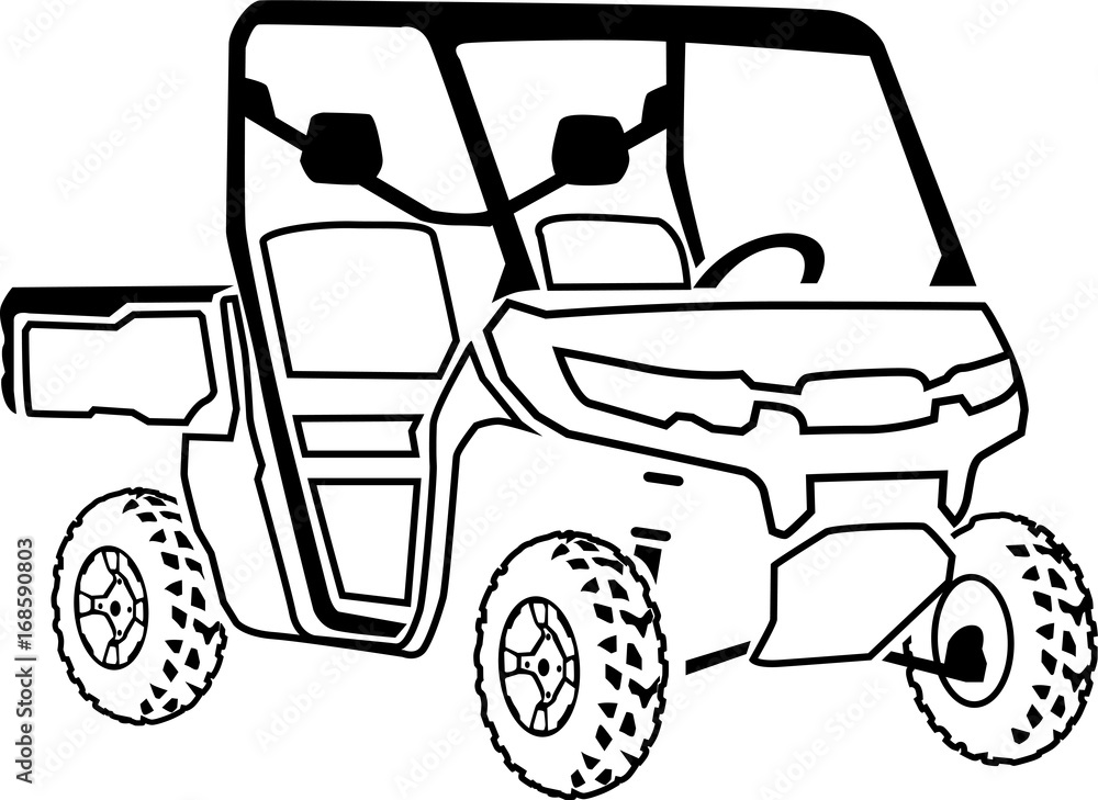 2017 Defender 3-4_front Picto Light Stock Vector | Adobe Stock