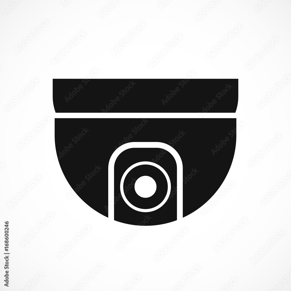 cctv camera isolated on white background Stock Vector | Adobe Stock