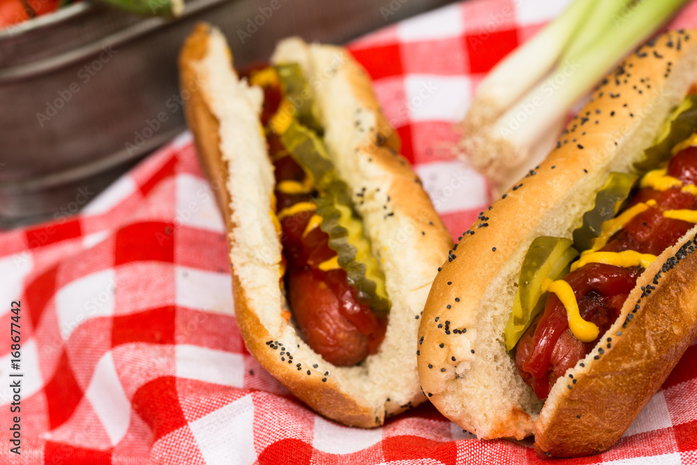 Picnic Hot Dogs Lunch Stock Photo | Adobe Stock