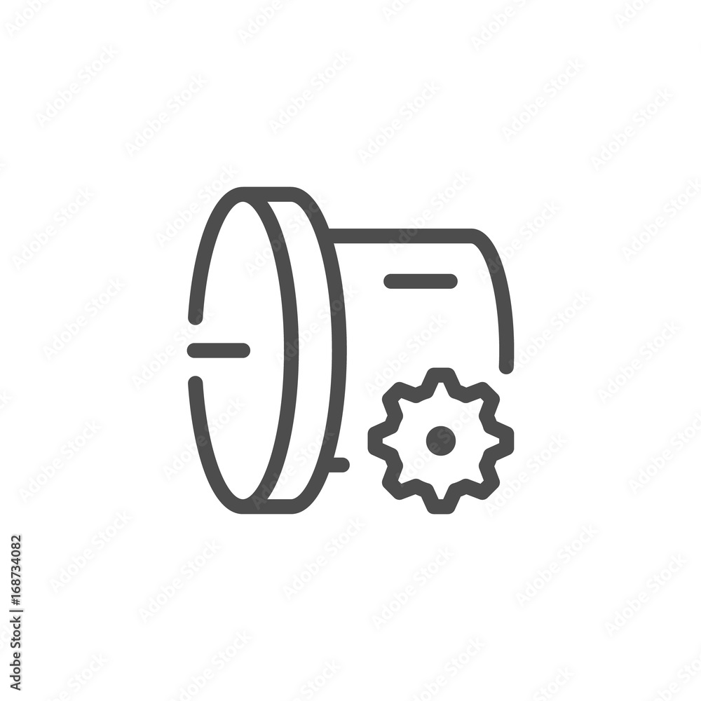 Car transmission line icon Stock Vector | Adobe Stock