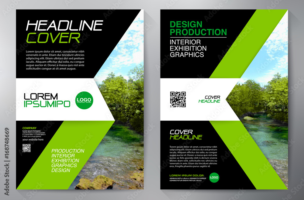Business Brochure. Flyer Design. Leaflets a4 Template. Cover Book and ...