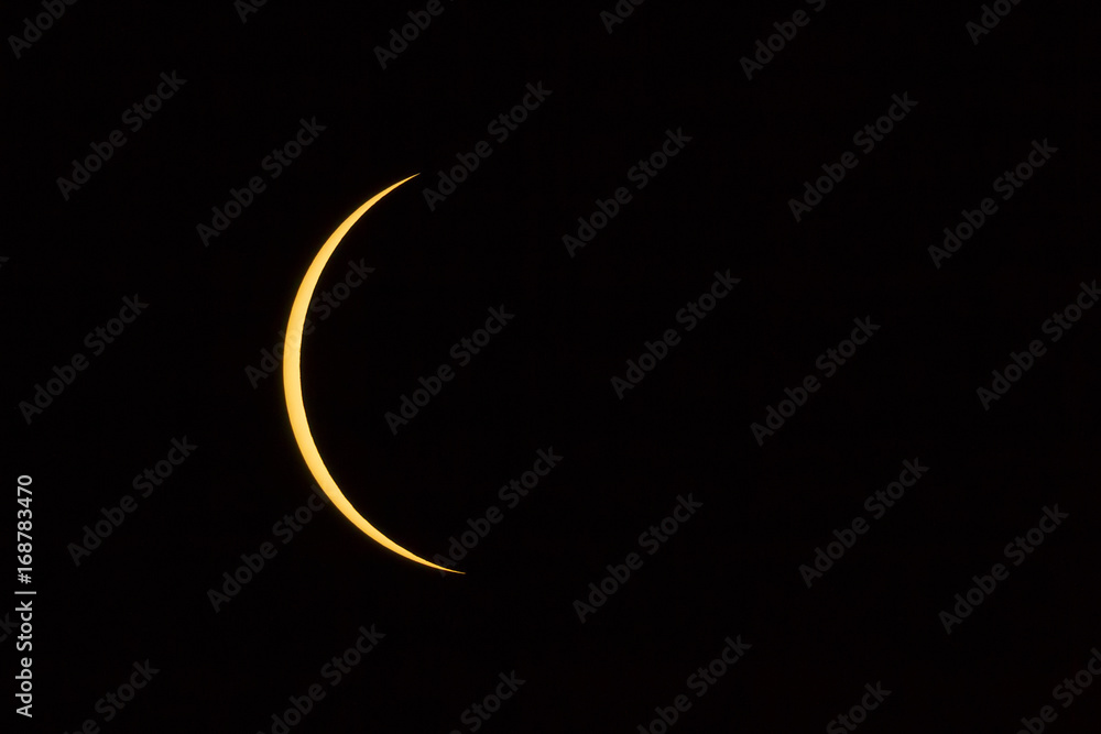 Crescent Sun During Eclipse Stock Photo | Adobe Stock