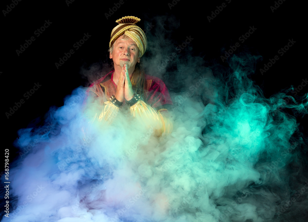 Arabian ghost in the mist foto de Stock | Adobe Stock