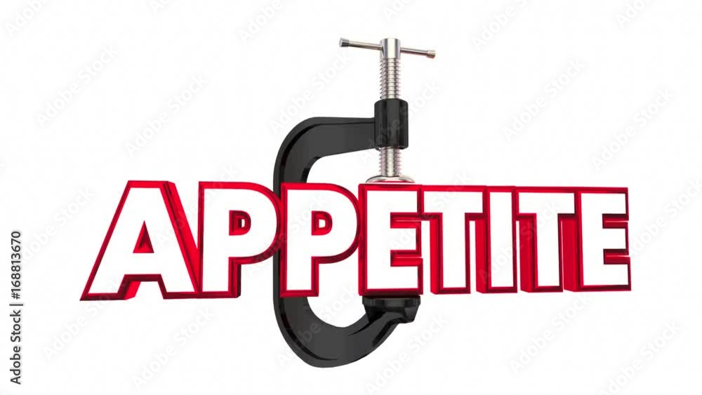Appetite Clamp Reduce Hunger Diet Word 3d Animation Stock-Video | Adobe ...