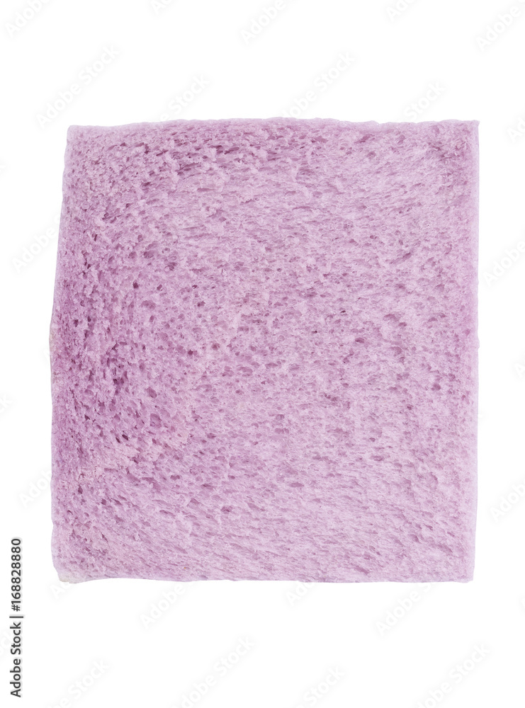 purple slice bread isolated on white background Stock Photo | Adobe Stock