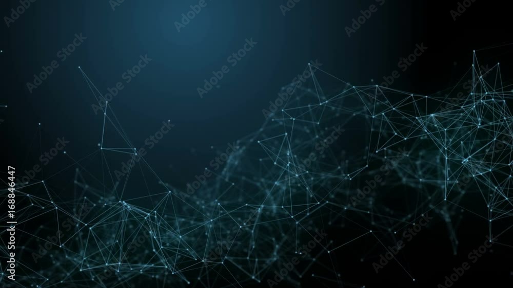 Scientific background and abstract technology. Plexus digital dynamic wallpaper. Bound lines ...