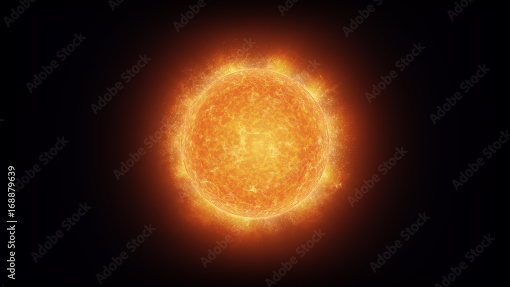 Sun Close Up Stock Illustration | Adobe Stock