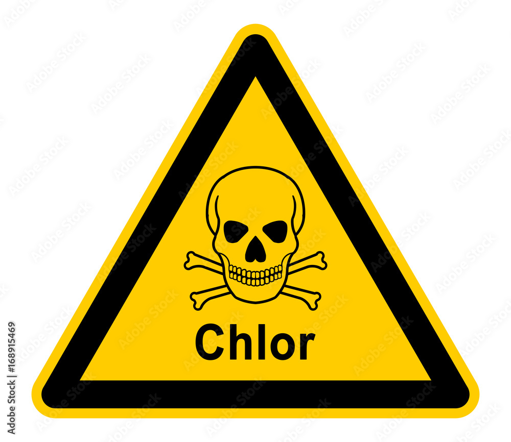 wso290 WarnSchildOrange - german - warnzeichen: Chlor ...