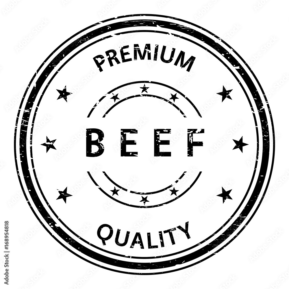 Beef and premium quality stamp. Beef rubber stamp. Vector Beef stamp ...