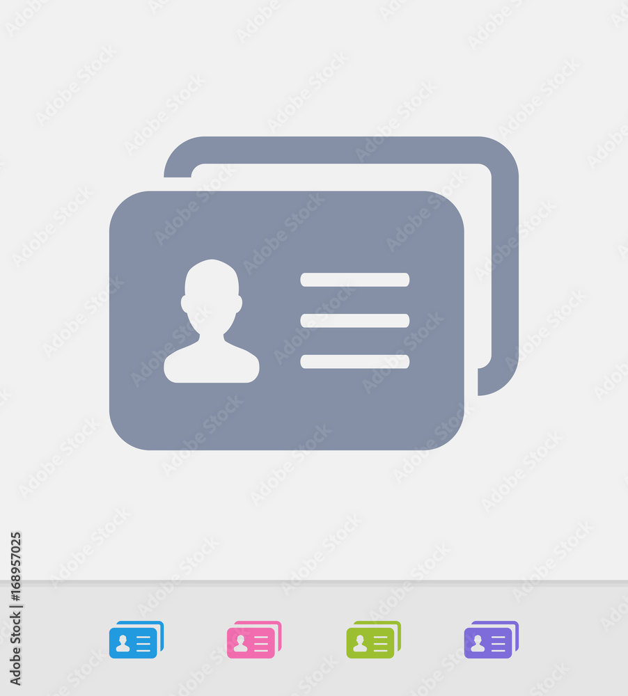 ID Card - Granite Icons. A professional, pixel-perfect icon designed on ...