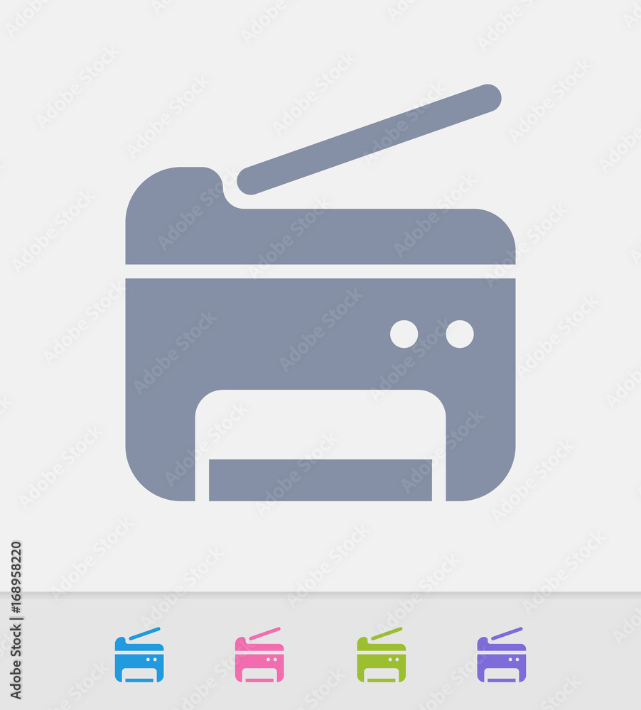 Vetor do Stock: Multifunctional Printer - Granite Icons. A professional ...