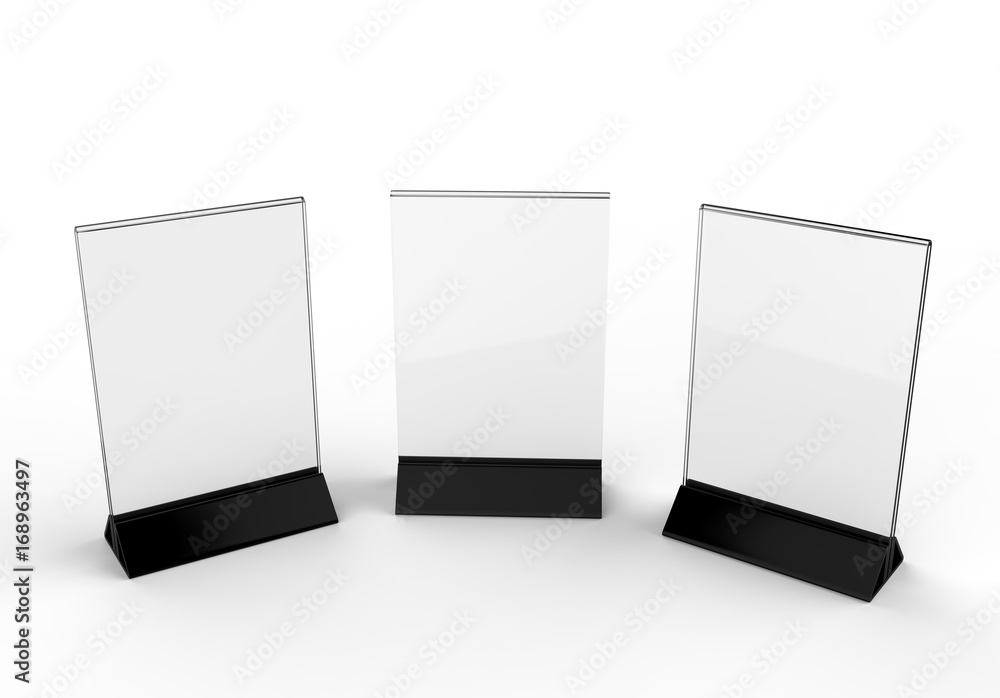 Clear plastic and acrylic table talkers promotional upright menu table ...