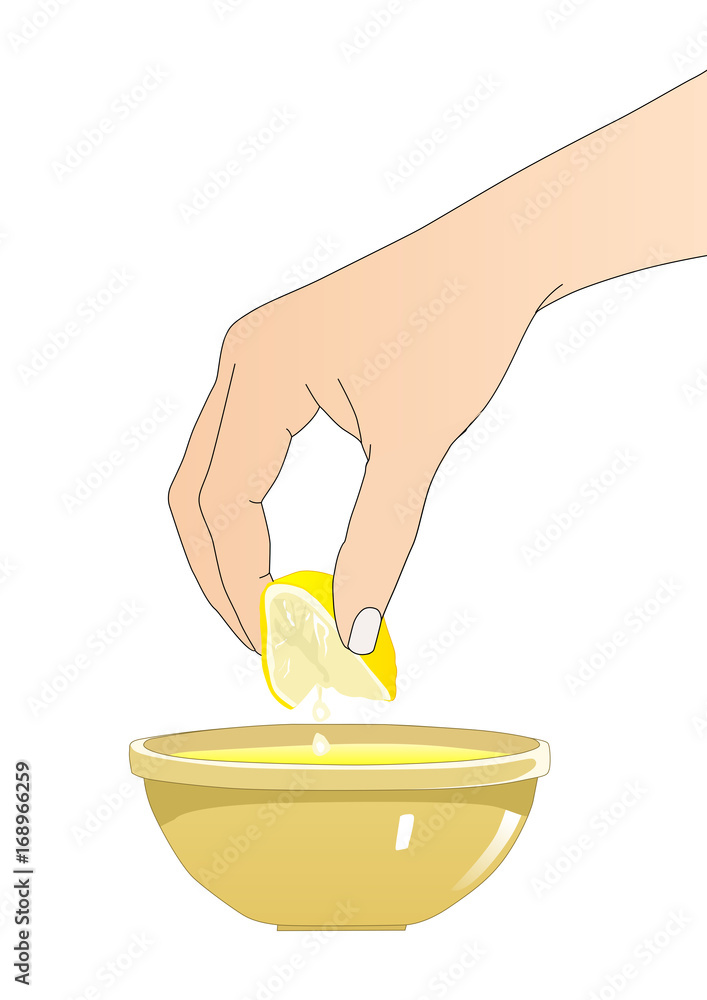 Lemon Squeeze Stock Vector | Adobe Stock