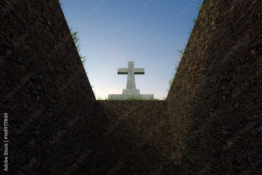 grave hole Stock Illustration | Adobe Stock