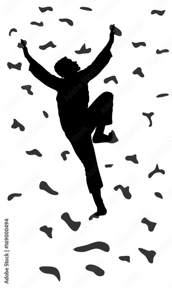 Climbing Wall Silhouette