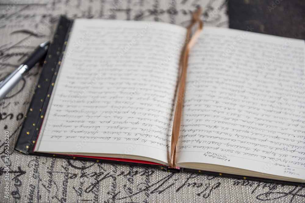 Open Journal Scene Stock Photo | Adobe Stock