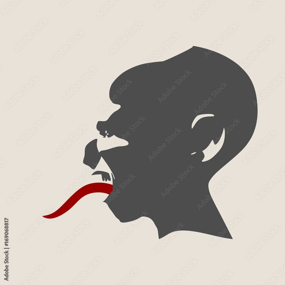 Demons Face Side View