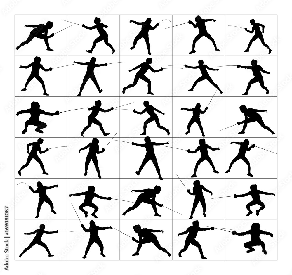 Sword Fighting Clipart