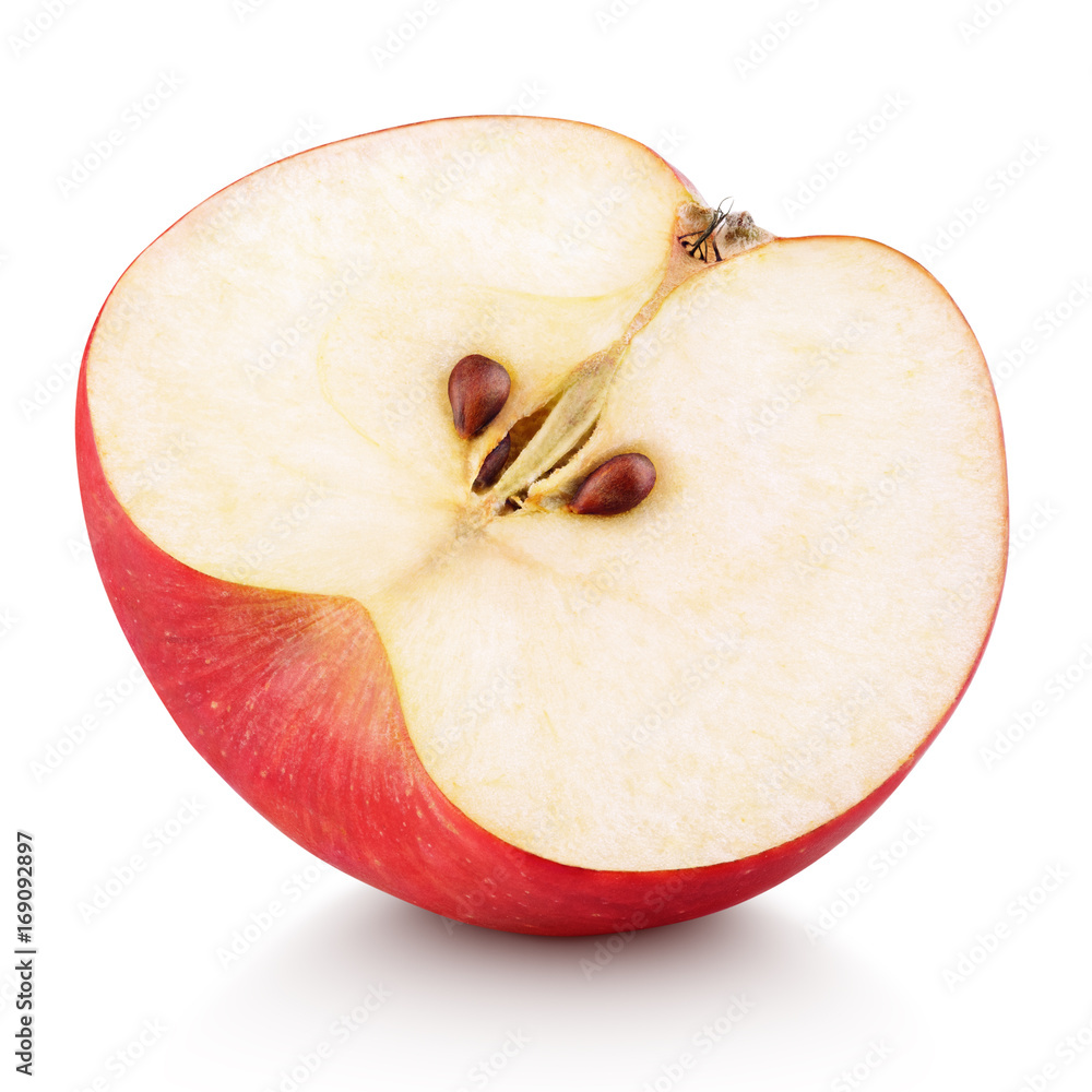 Half Red Apple