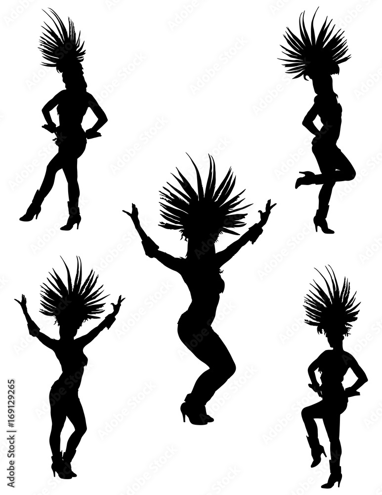 Carnival Dancer Silhouette