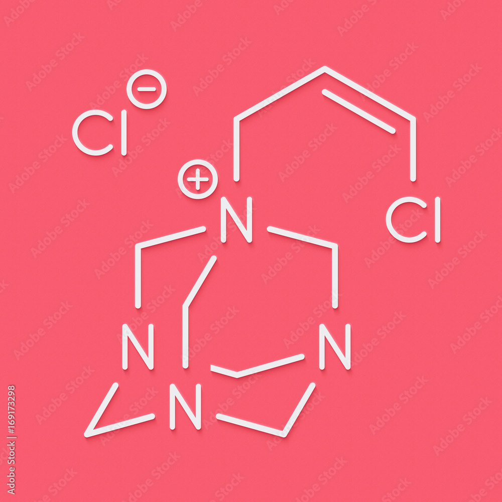 Quaternium-15 surfactant and preservative molecule (formaldehyde ...