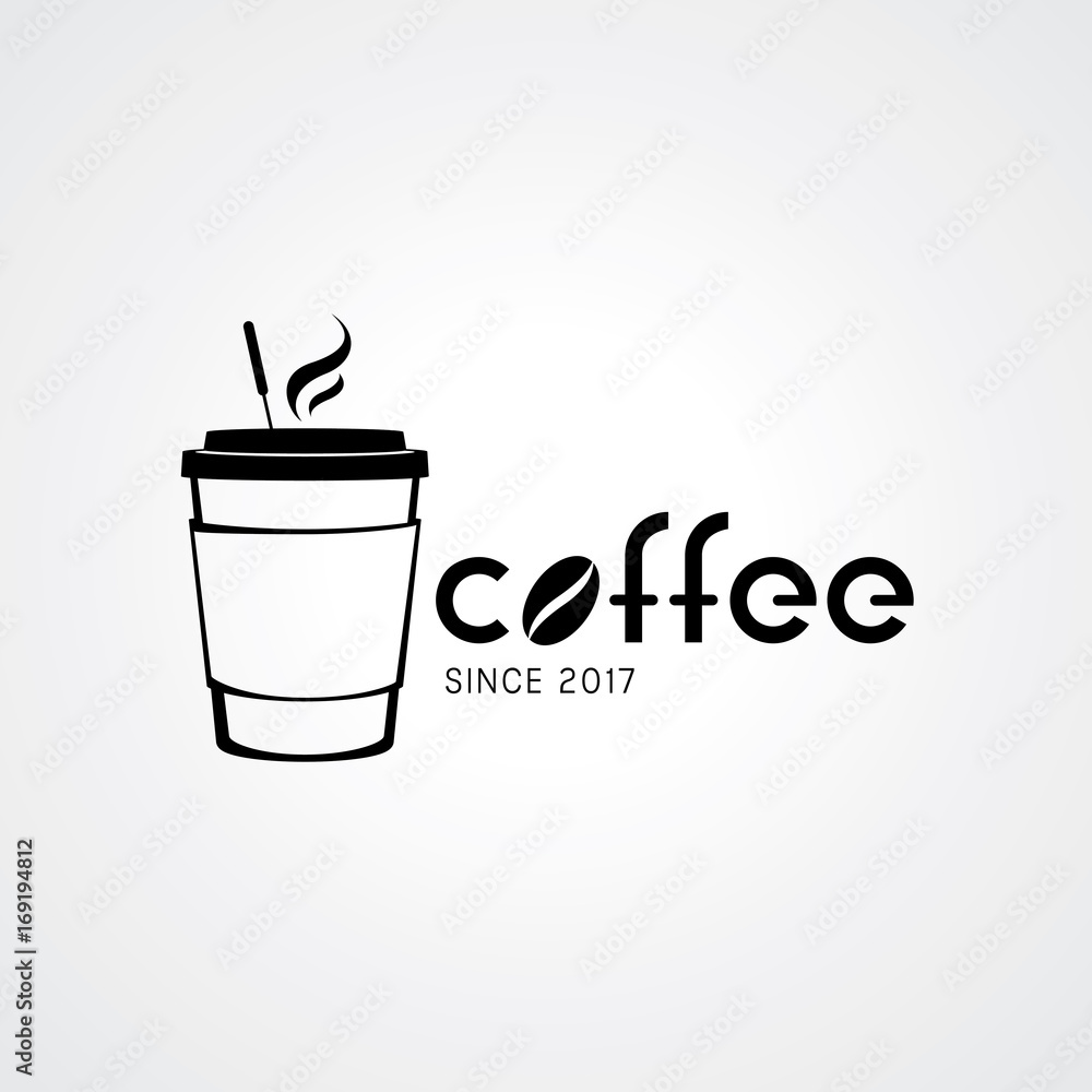Coffee shop logo design elements. Vector illustration Stock Vector ...