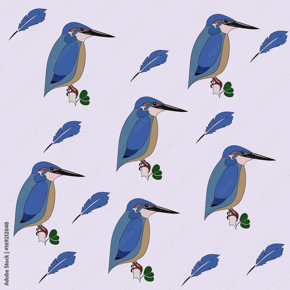 Halcyon background Stock Vector | Adobe Stock