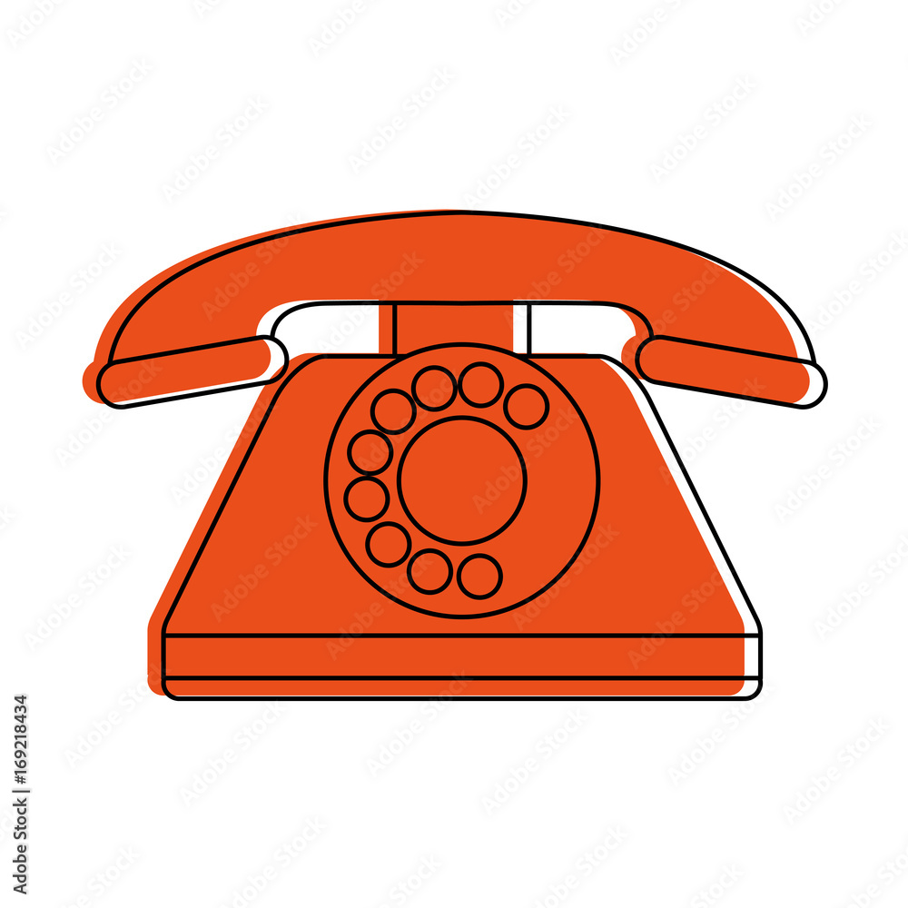 Orange Phone Icon