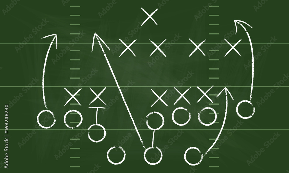 Vector Football Play. Football America. NFL American football formation ...
